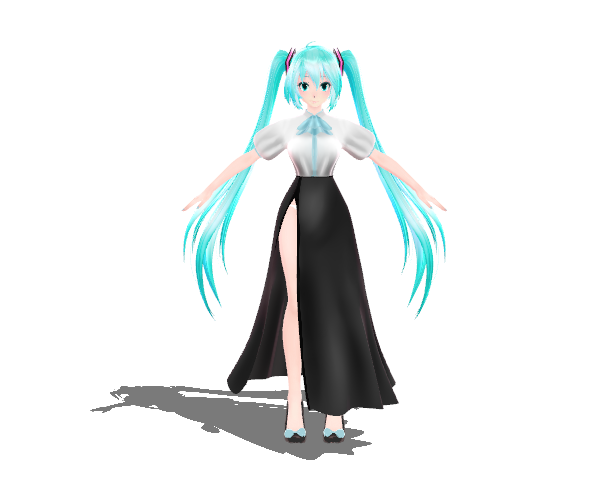 MMD模型TDA WYKP Luffy Dress Miku模型下载